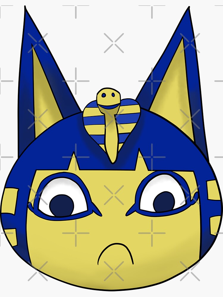 "Ankha" Sticker for Sale by genalatorre | Redbubble