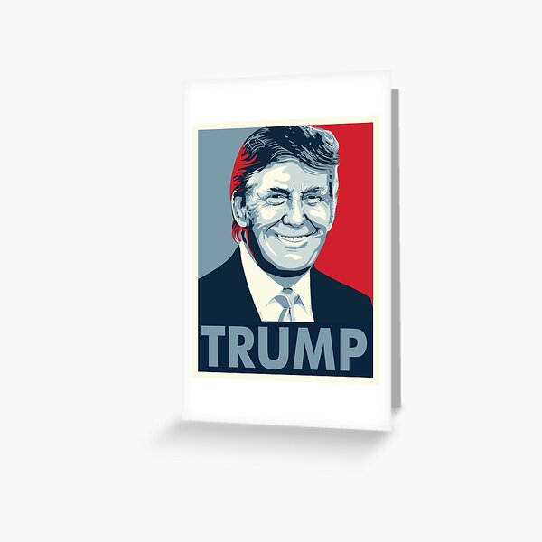 "Donald Trump" Greeting Card for Sale by rightposters | Redbubble