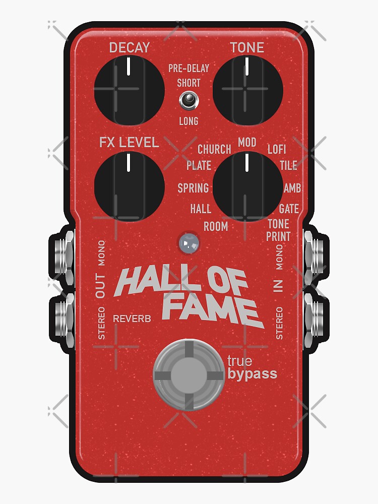 "Hall of Fame" Sticker for Sale by kule-designs | Redbubble