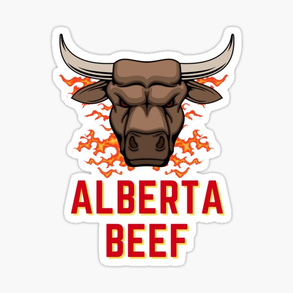"alberta beef" Sticker for Sale by art4lifeONLY | Redbubble