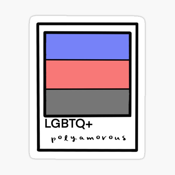 "Polyamorous Pantone Card" Sticker by Daisy-and-Co | Redbubble