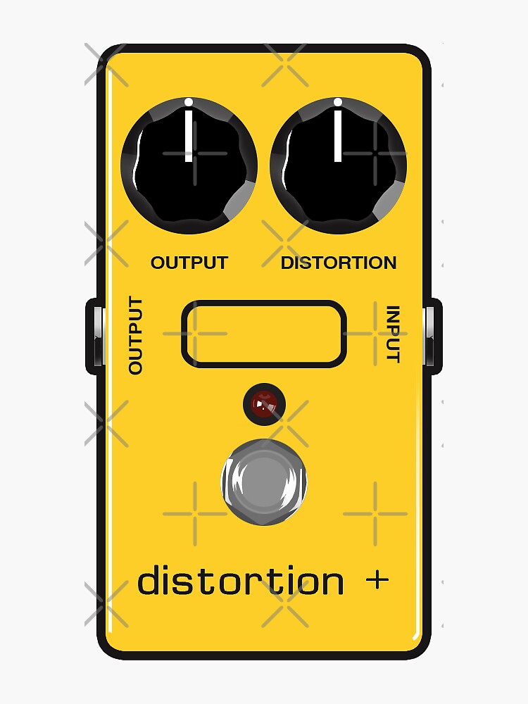 "Distortion +" Sticker for Sale by kule-designs | Redbubble