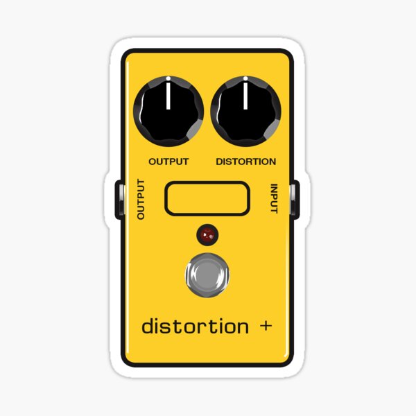 "Distortion +" Sticker for Sale by kule-designs | Redbubble