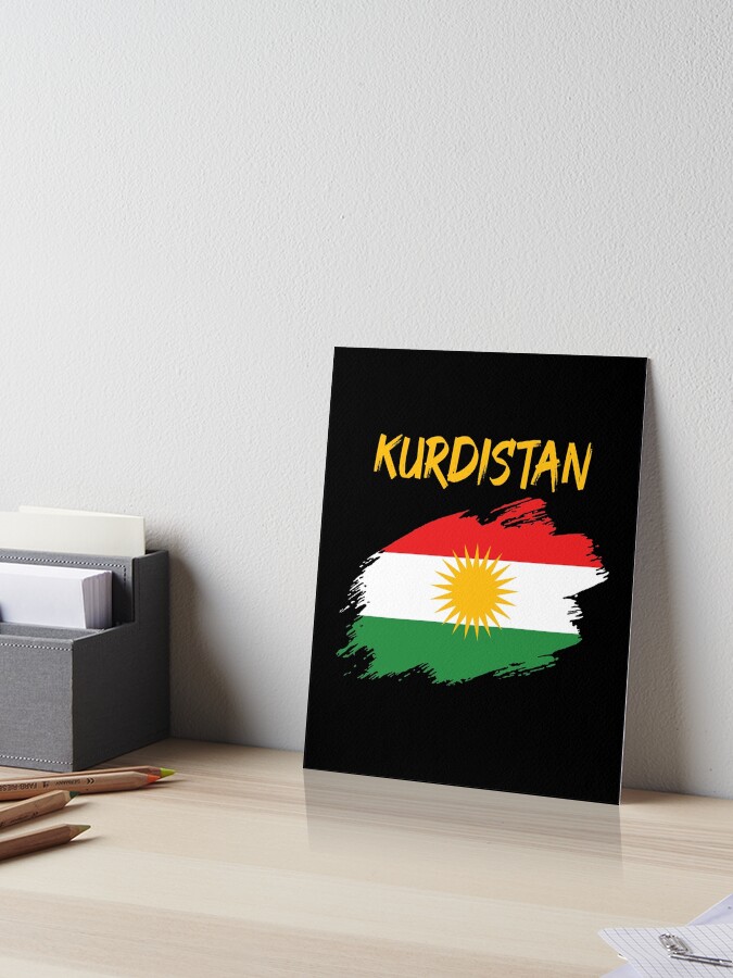 "Kurdistan Kurdish flag flag" Art Board Print by GeogDesigns | Redbubble