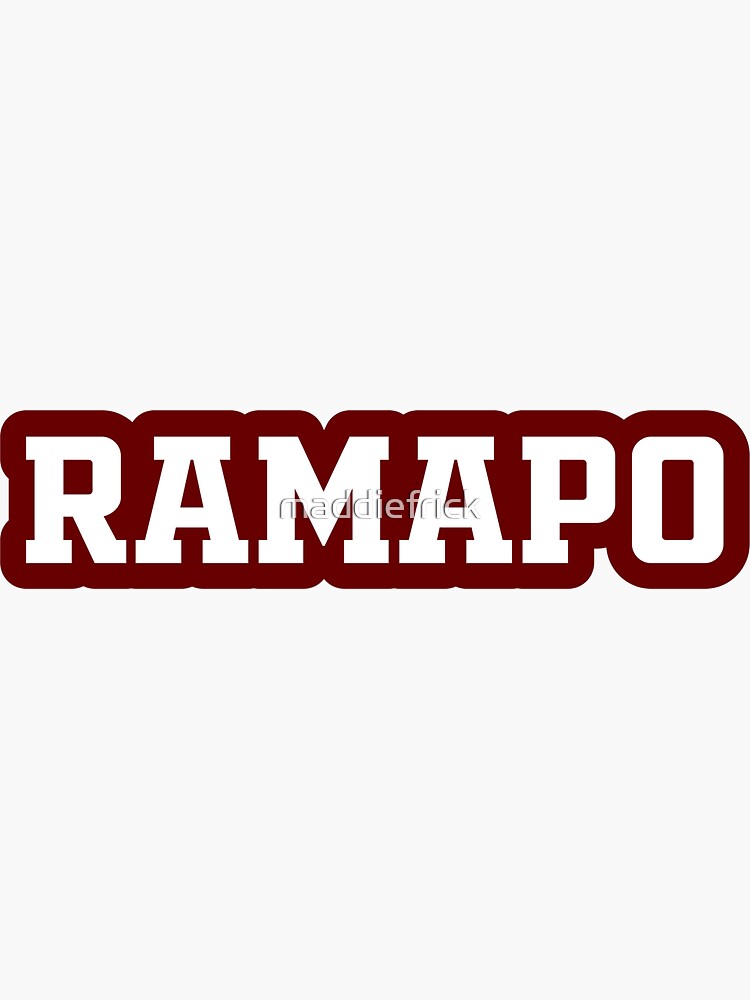 "Ramapo Old Sport" Sticker by maddiefrick | Redbubble