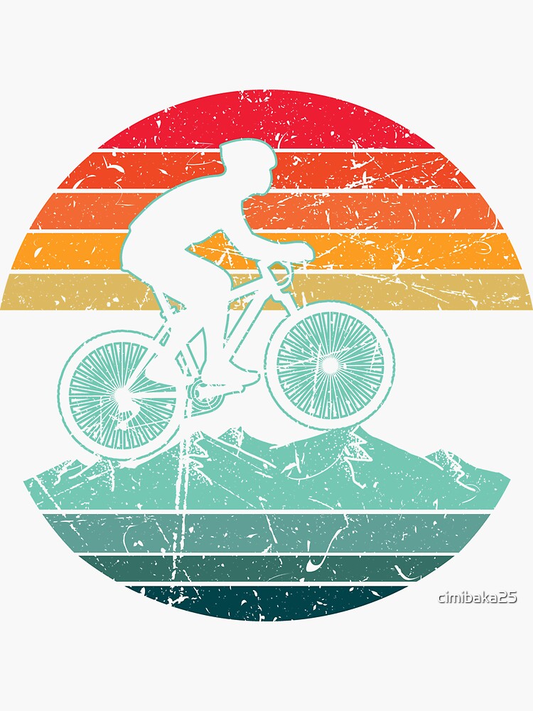 "Vintage MTB - Retro Mountain Bike " Sticker for Sale by cimibaka25 ...