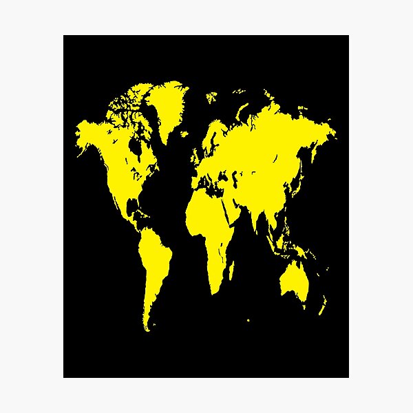 Lámina fotográfica «Mapa del mundo al revés» de ADAMYASS | Redbubble