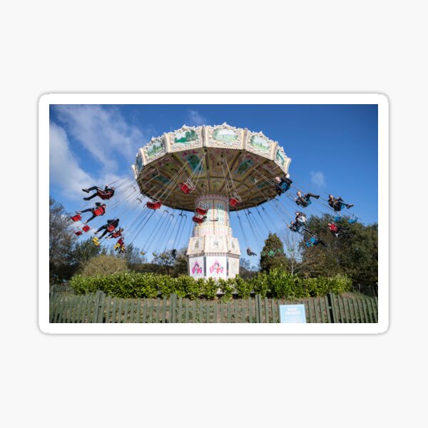 "Fairground Swings" Sticker for Sale by cosmicma | Redbubble