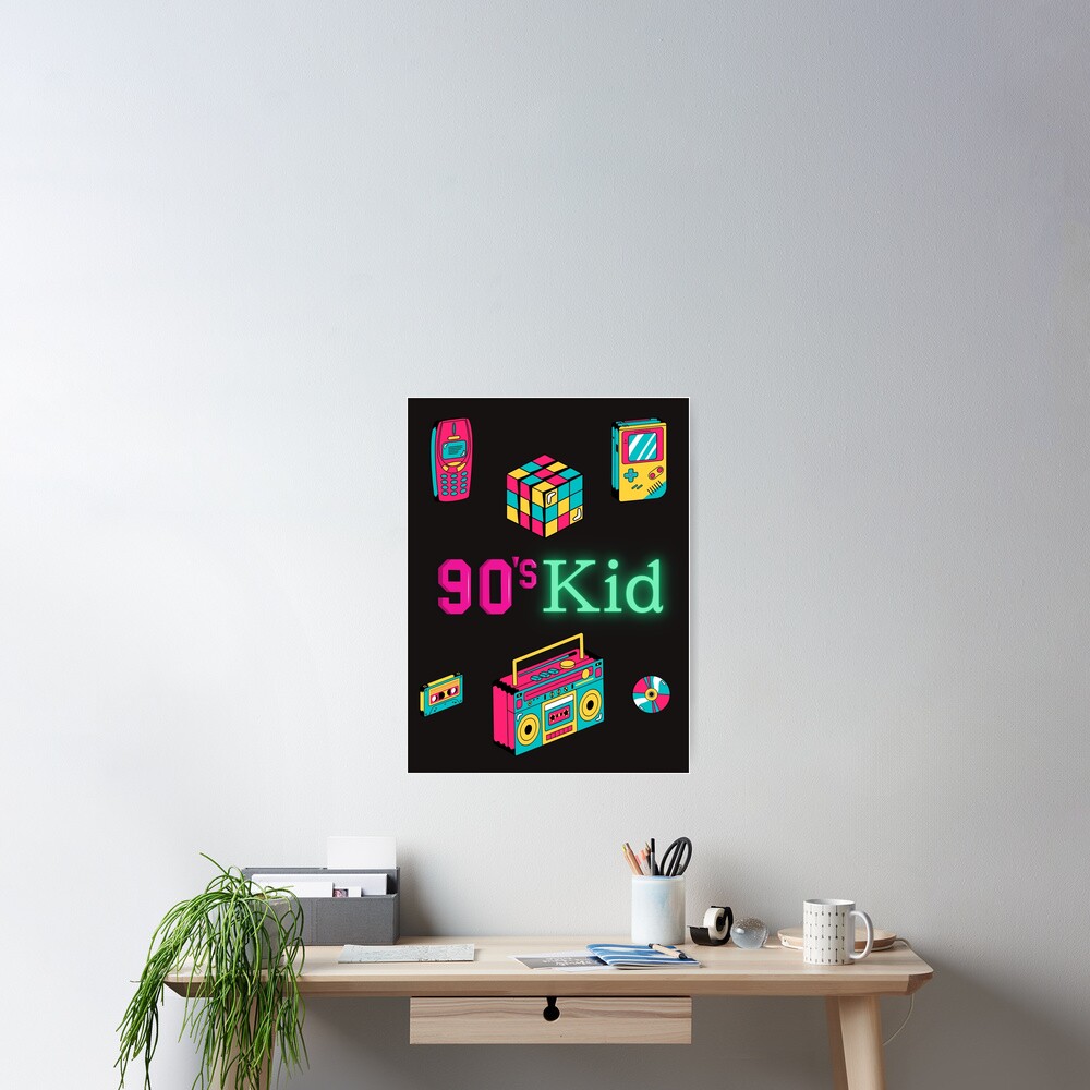 "90s kid logo" Poster for Sale by philippp7 | Redbubble