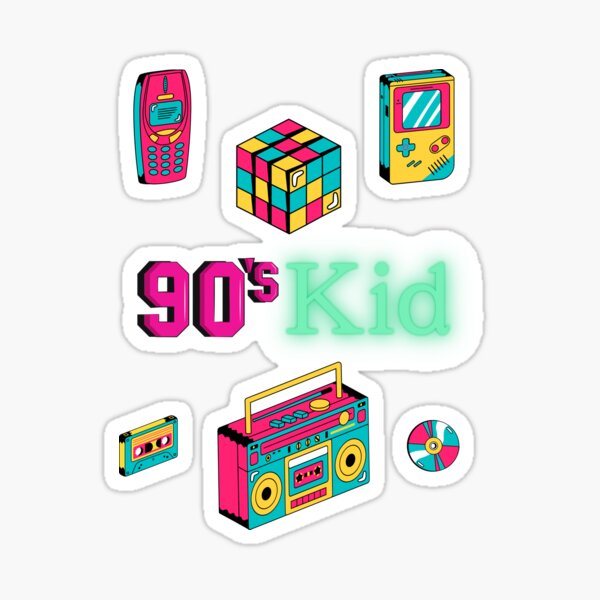 "90s kid logo" Sticker by philippp7 | Redbubble