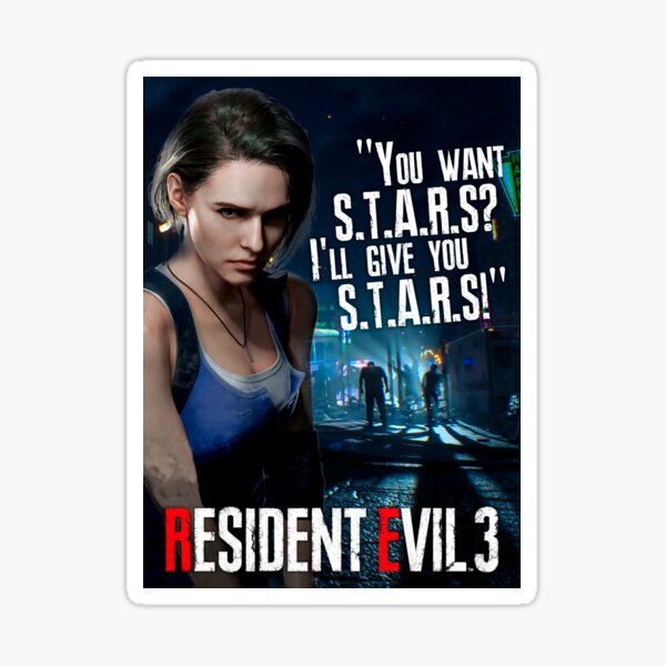 "Jill Valentine Resident Evil 3 Remake" Sticker for Sale by Sephir ...