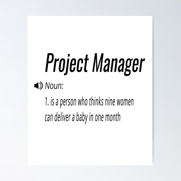 "Funny Project manager definition, funny gift for freinds, mom, dad ...