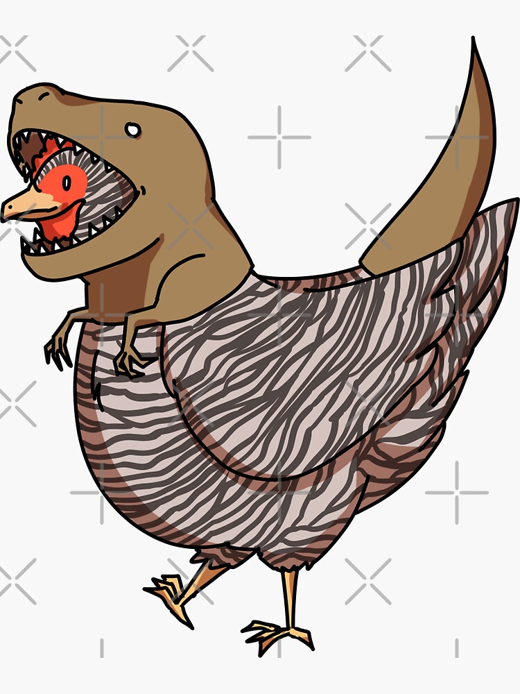 "Barred Plymouth Chicken Rex" Sticker for Sale by octo1 | Redbubble