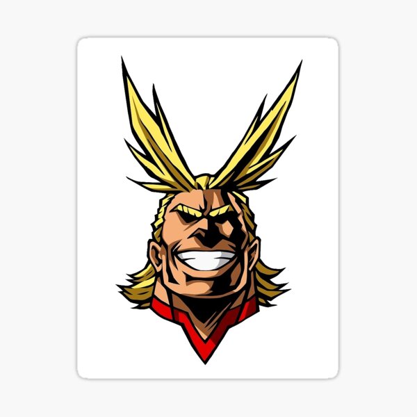 "All Might My hero Academia" Sticker for Sale by RaaFii | Redbubble