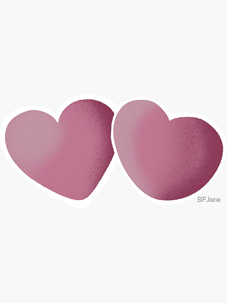 "Two Hearts" Sticker for Sale by BFJane | Redbubble