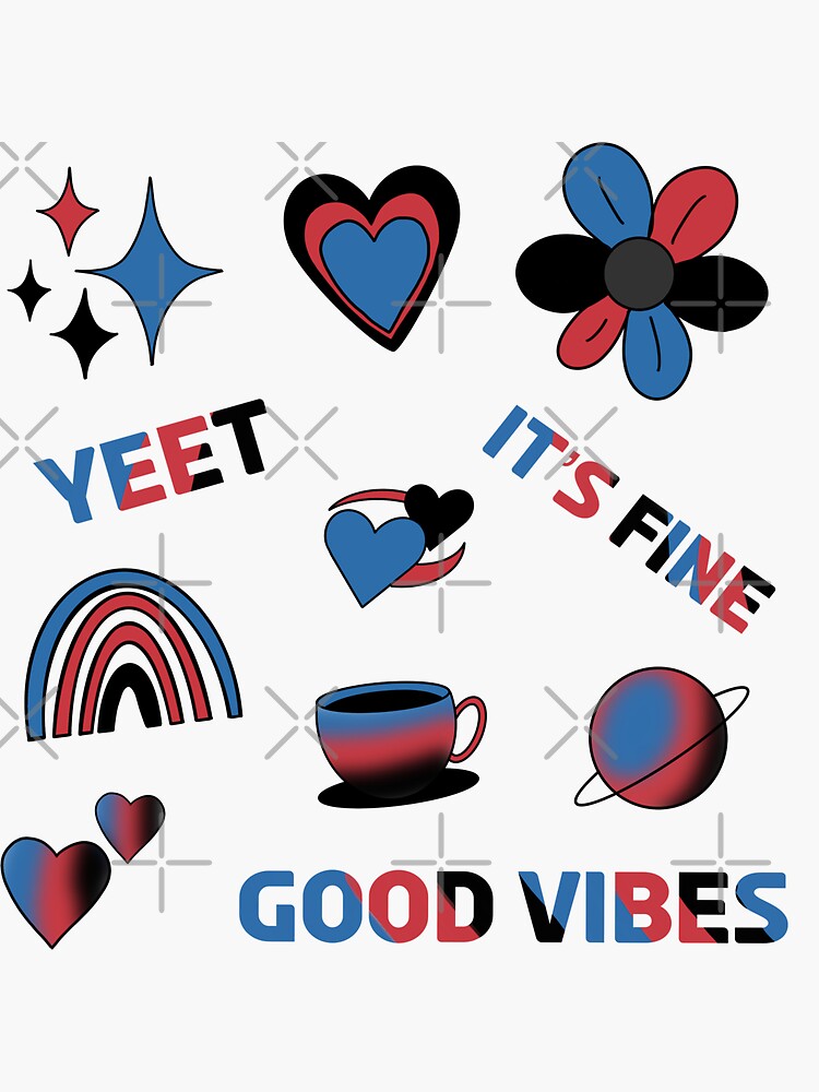 "Subtle Polyamory Pack" Sticker for Sale by QuinnRamsay | Redbubble