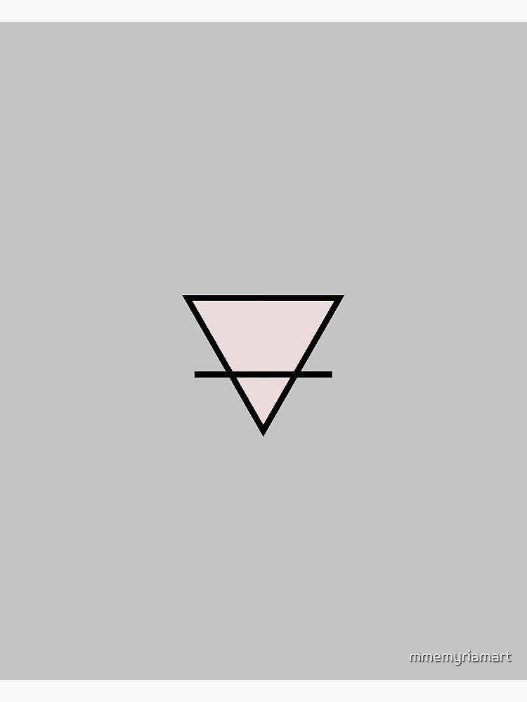 "Earth symbol inside argile blush astology sign black triangle pale ...