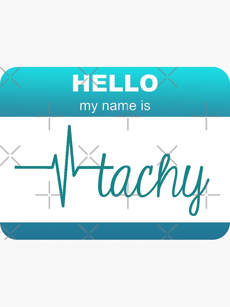"Tachy" Sticker for Sale by purrfectpixx | Redbubble