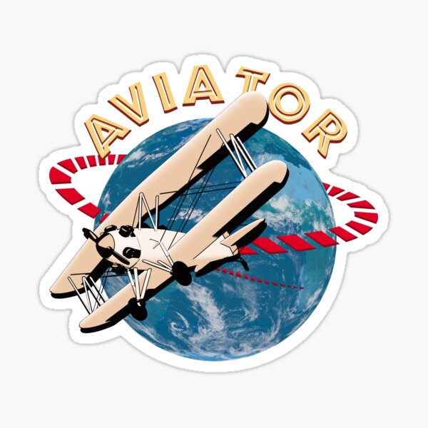 "Aircraft Traveling the world - Aviator" Sticker by TMBTM | Redbubble