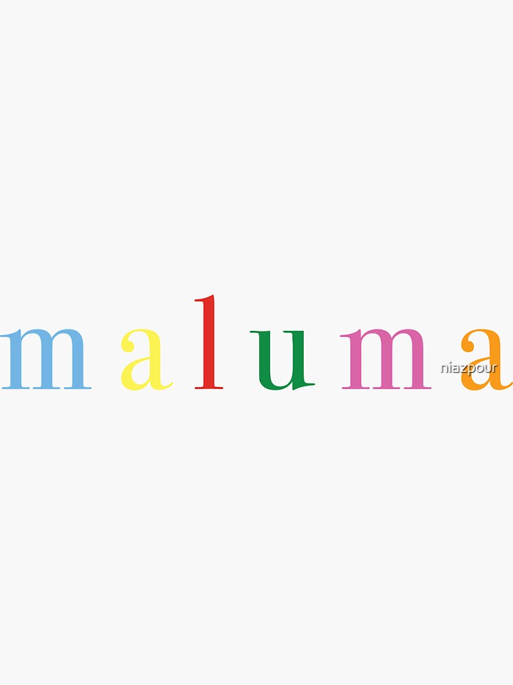 "maluma" Sticker for Sale by niazpour | Redbubble