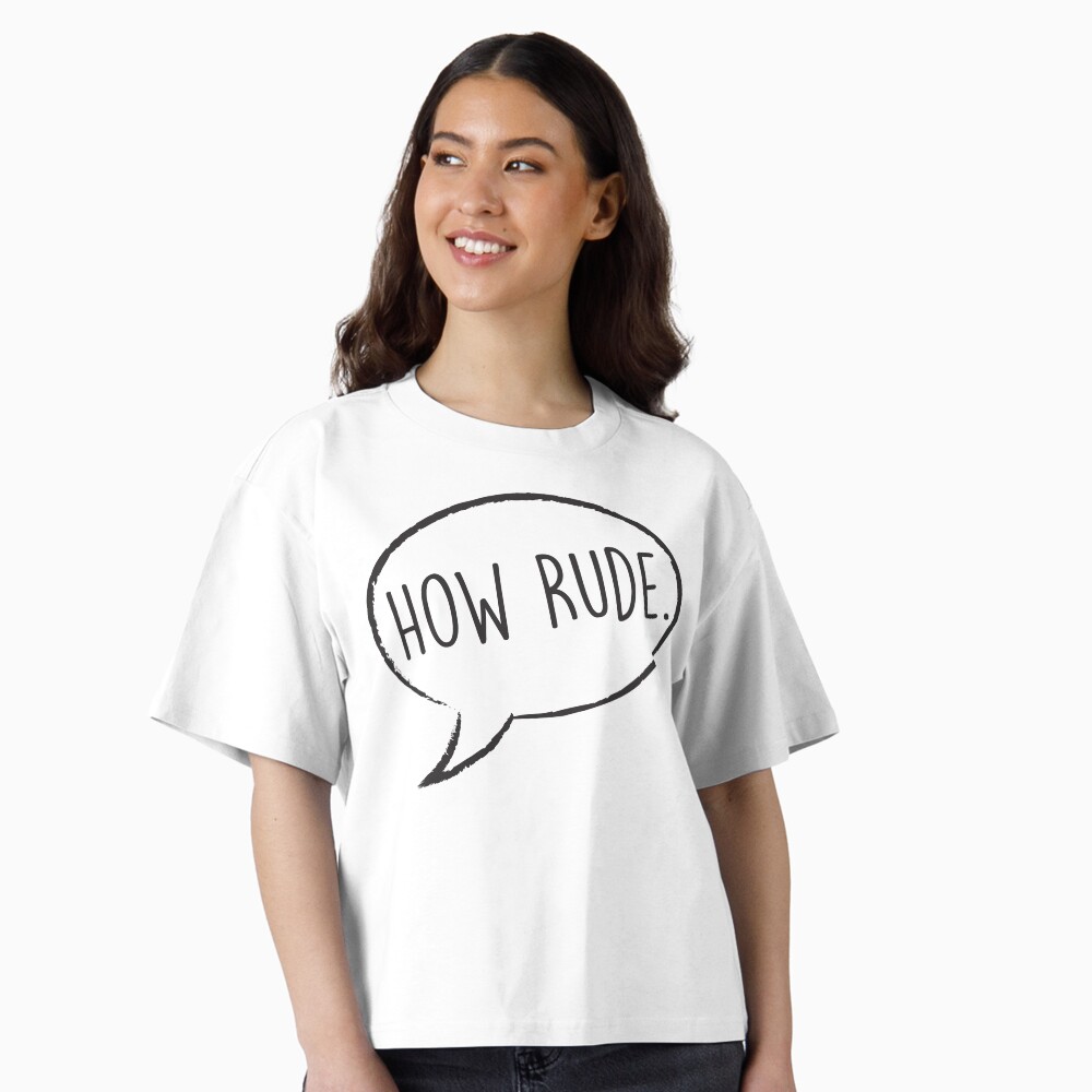 "Thought Bubble: How Rude" Sticker for Sale by Designs111 | Redbubble