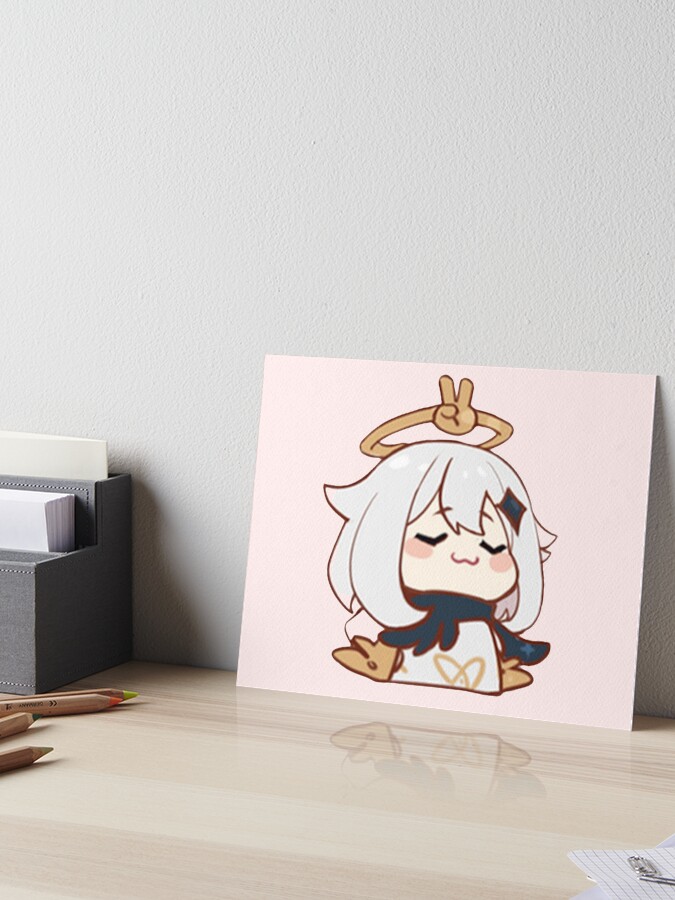 "Paimon Genshin Impact Chibi" Art Board Print for Sale by Modud Moin ...