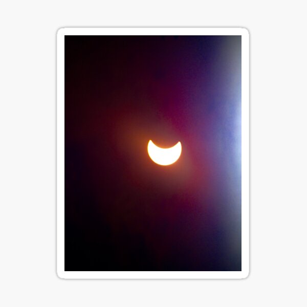 "Total Solar Eclipse" Sticker for Sale by Nambyaart | Redbubble