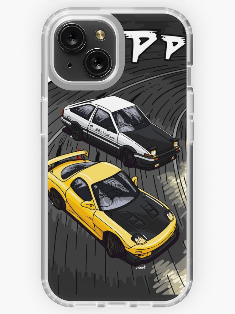"Initial D style artwork, RX7 vs AE86" iPhone Case for Sale by NutzArt ...
