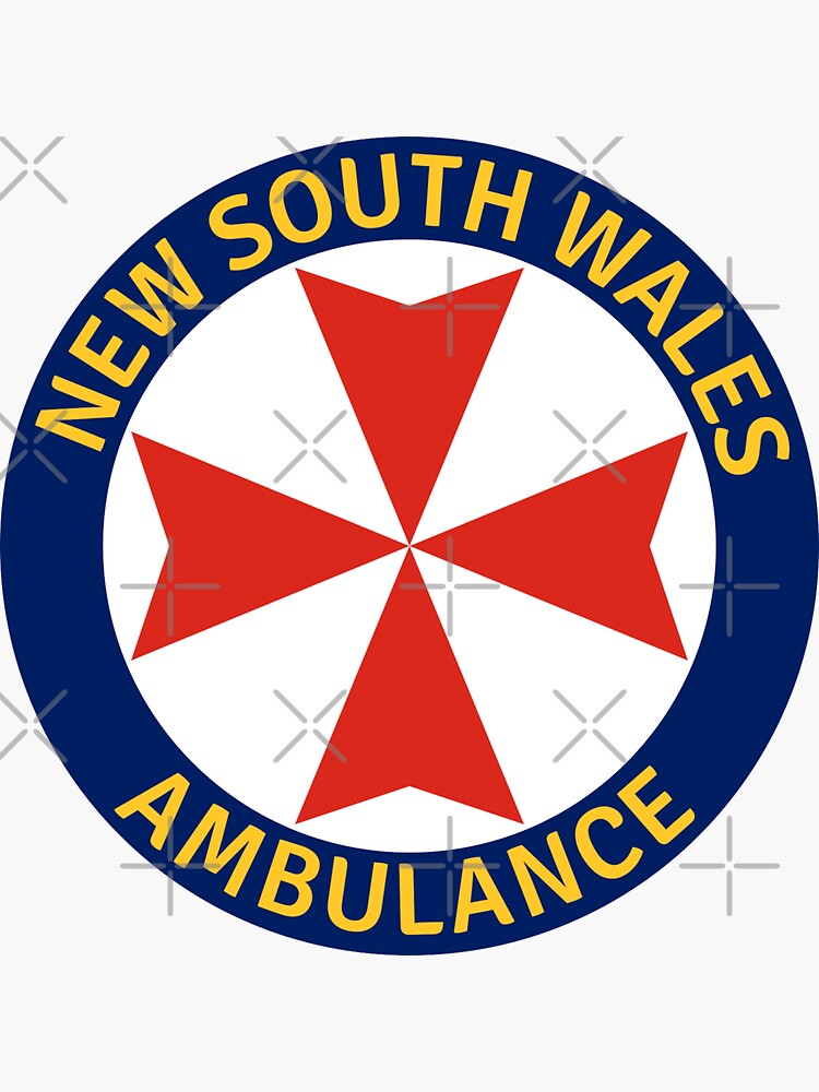 "NEW SOUTH WALES NSW AMBULANCE SERVICE" Sticker for Sale by ...