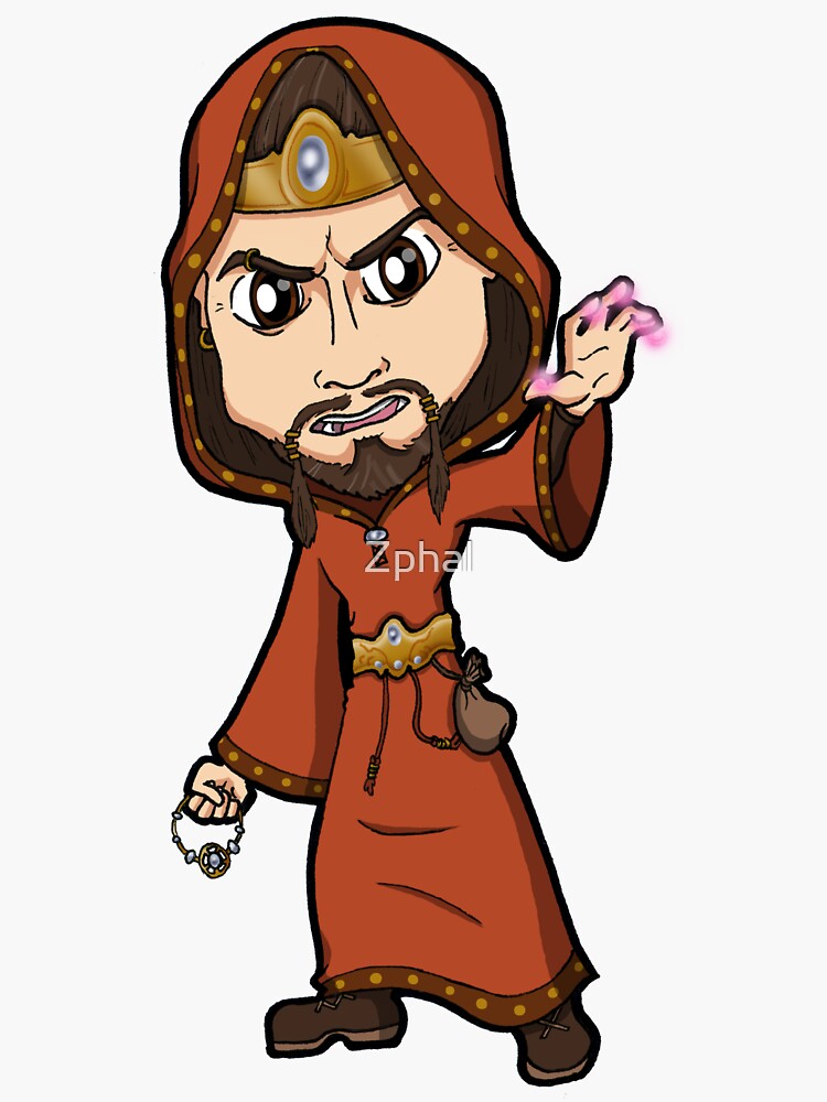 Pegatina «Puerta de Baldur - Edwin Odesseiron, el mago conjurador» de ...