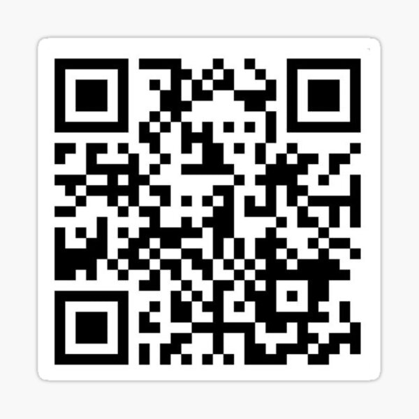 "Hello There QR code" Sticker for Sale by Acadiamd5555 | Redbubble