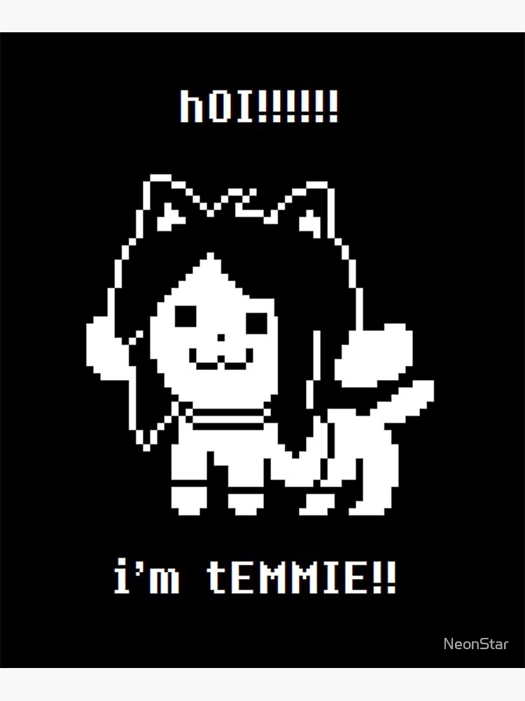 "h0I! Temmie - Undertale" Sticker for Sale by NeonStar | Redbubble