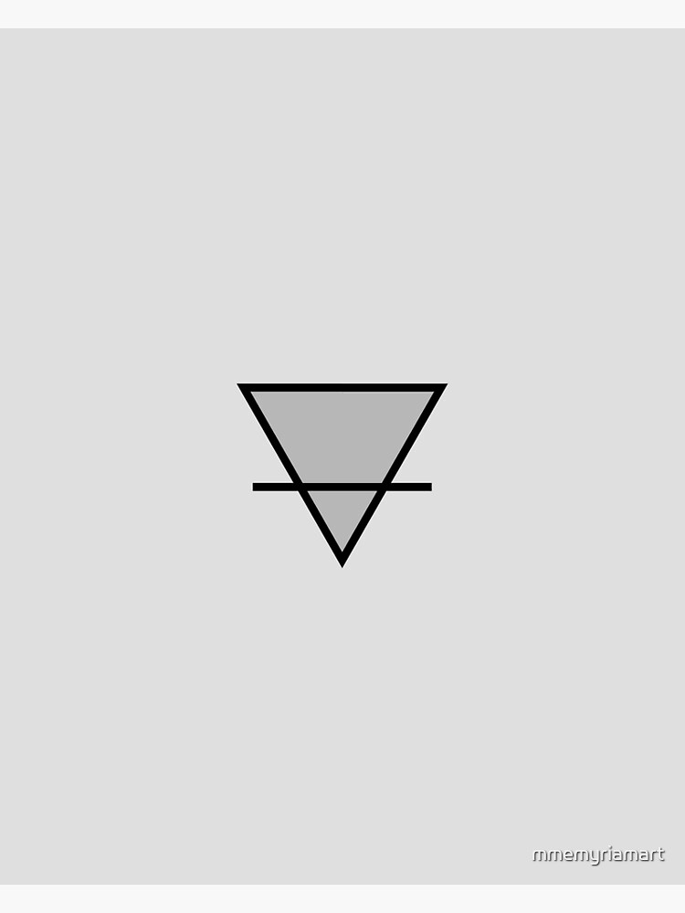 "Earth symbol inside gray astology sign black triangle pale pale gray ...
