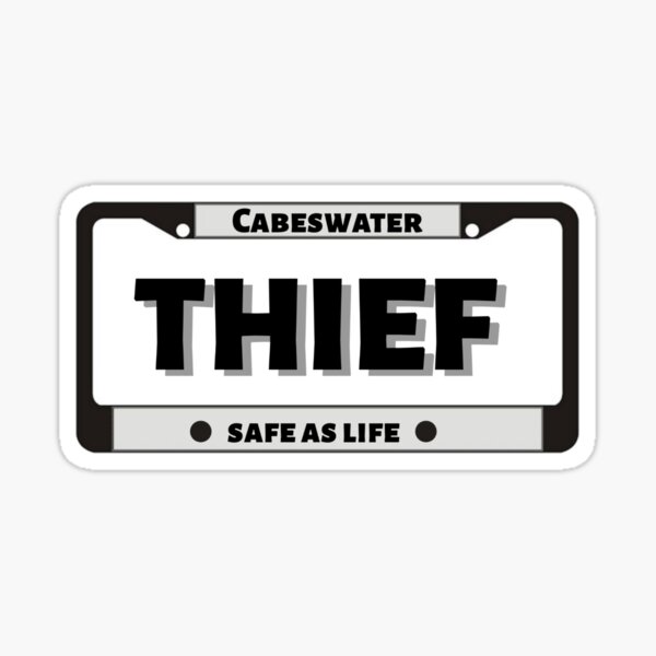 "Thief" Sticker for Sale by Fifth-Marauder | Redbubble