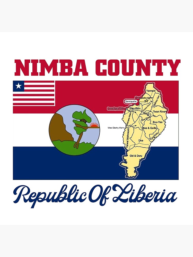 "Nimba County - Republic of liberia" Art Board Print for Sale by ...