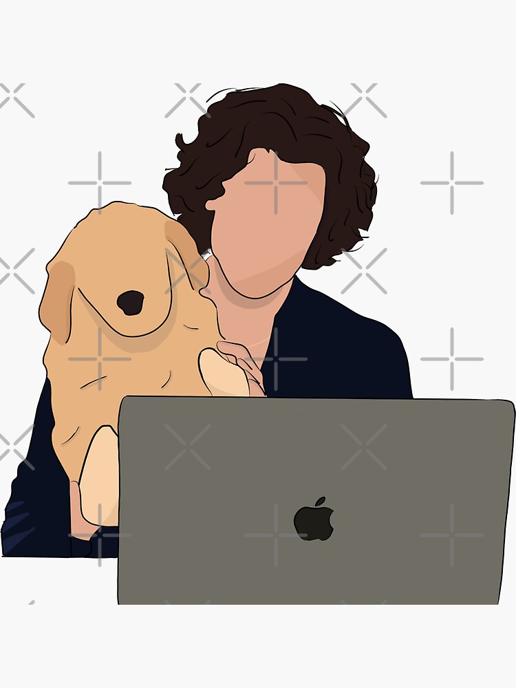 "shawn cartoon" Sticker for Sale by Ttynotes | Redbubble