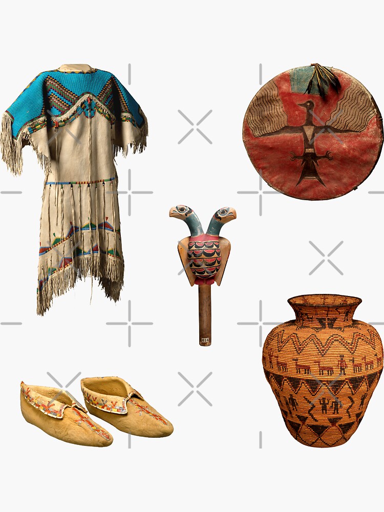 "Native American Items" Sticker for Sale by TheDailyArt | Redbubble