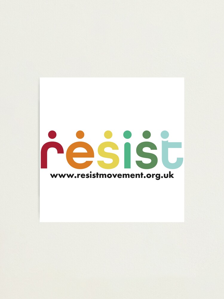 "Resist Classic Logo" Photographic Print by ResistMovement | Redbubble
