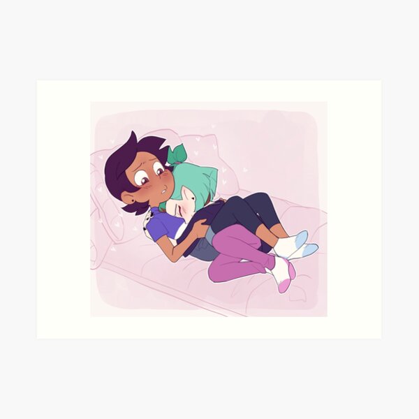 "Lumity cuddles" Art Print for Sale by raspbi | Redbubble