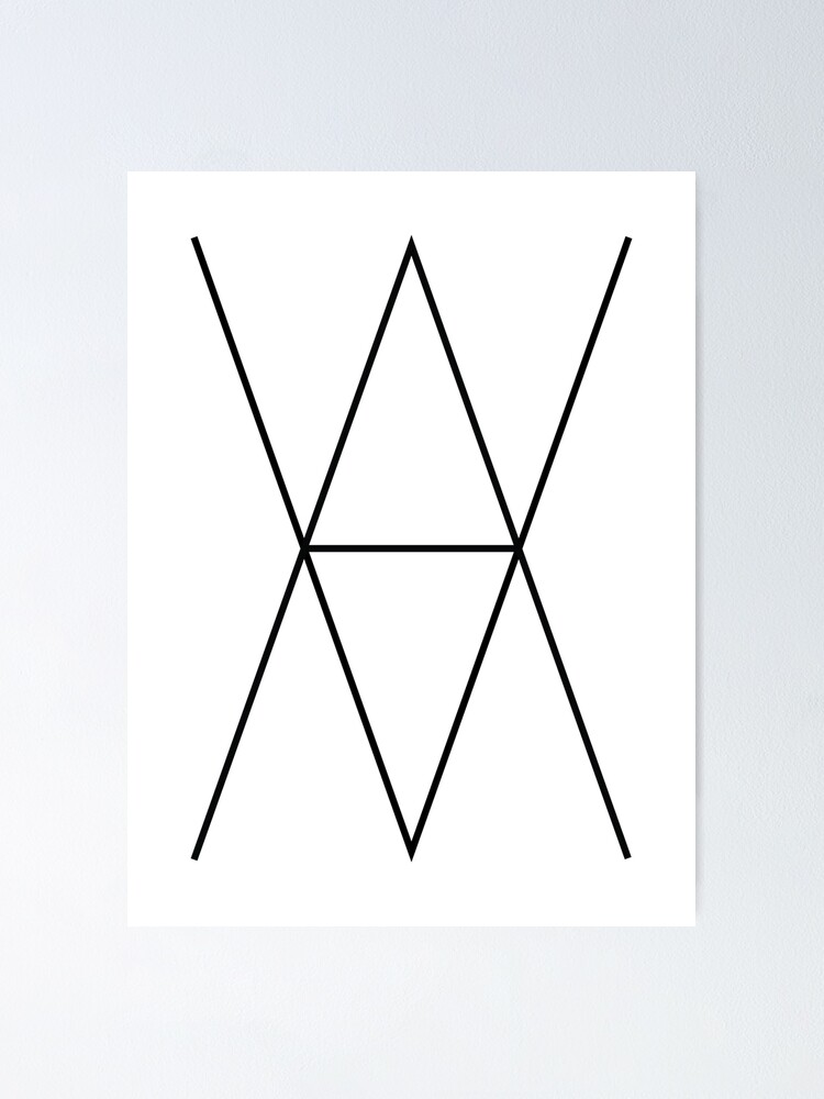 "Ava Letter Stack" Poster for Sale by theawkwardsloth | Redbubble