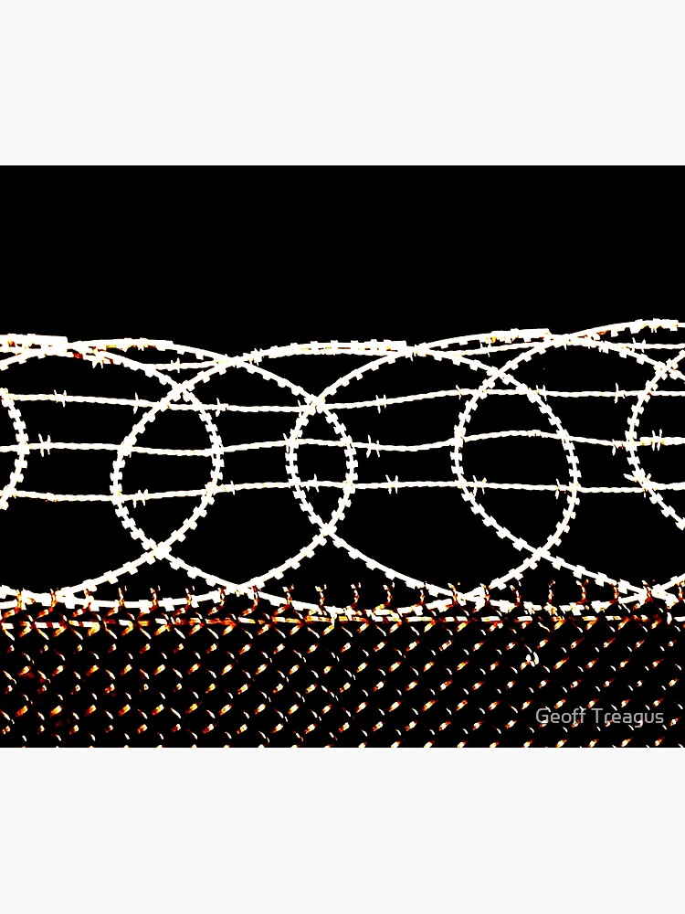 "Razor Wire, Barbed Wire, and Mesh" Throw Blanket for Sale by GTreagus ...