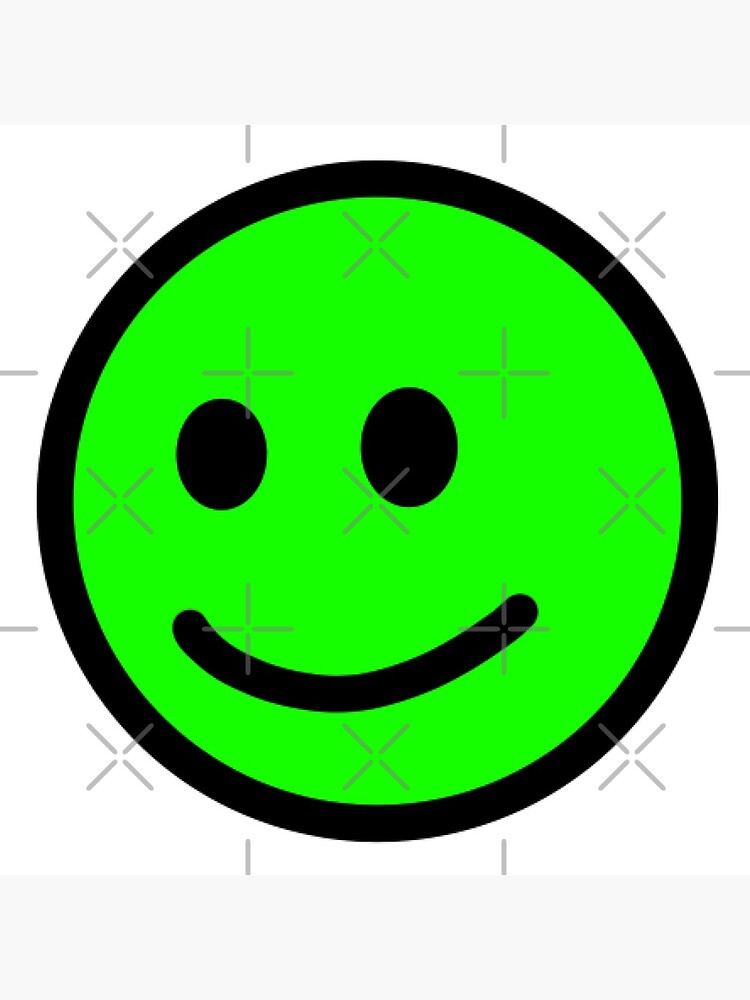 "Green Smiley Face" Photographic Print by StarCap7 | Redbubble