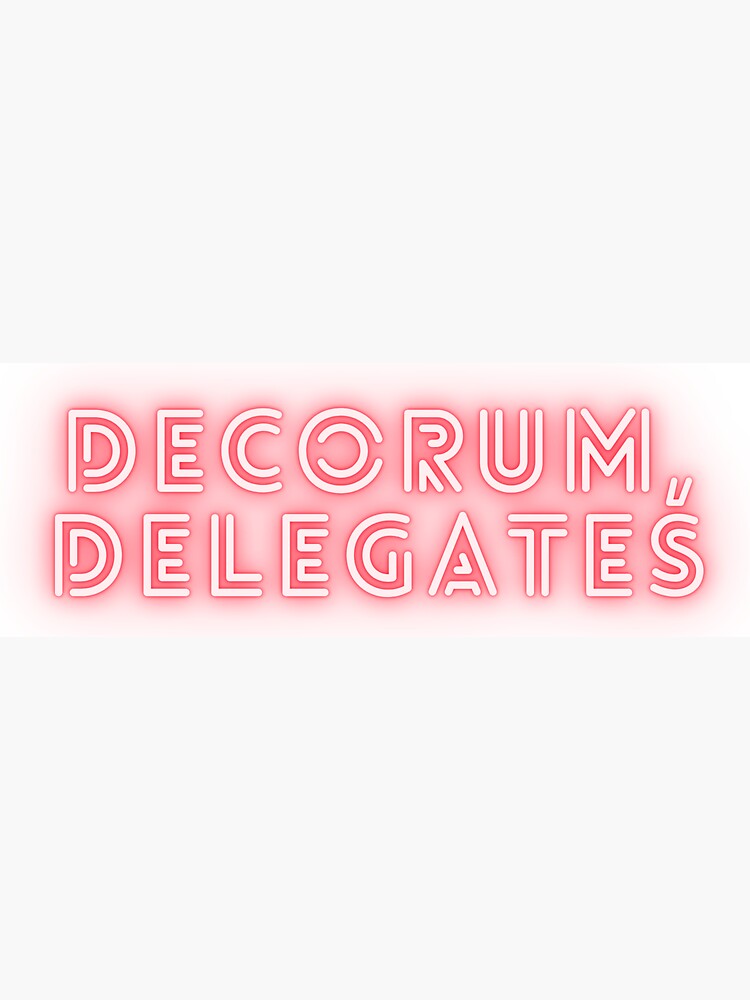 "Model United Nations - Decorum Delegates Red Model UN Symbol MUN ...