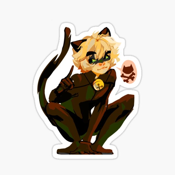 Miraculous Ladybug Chat Noir Stickers | Redbubble