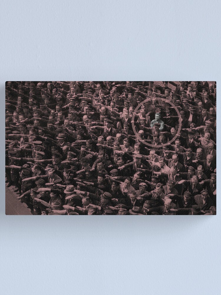 "The Hero August Landmesser 4x Superresolution (AI enhanced)" Canvas ...