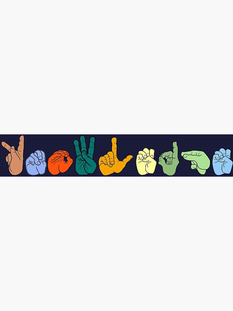"Knowledge in ASL (American Sign Language)" Poster by BatemanBranding ...