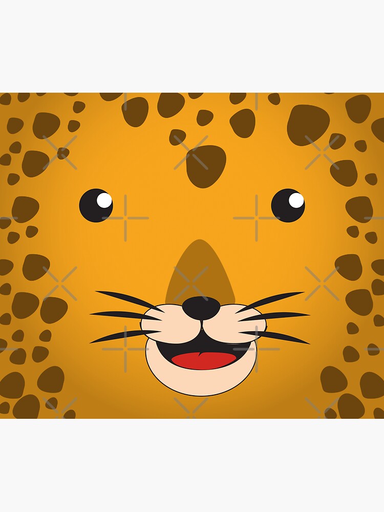 "Leopard face" Sticker for Sale by SoftMax | Redbubble