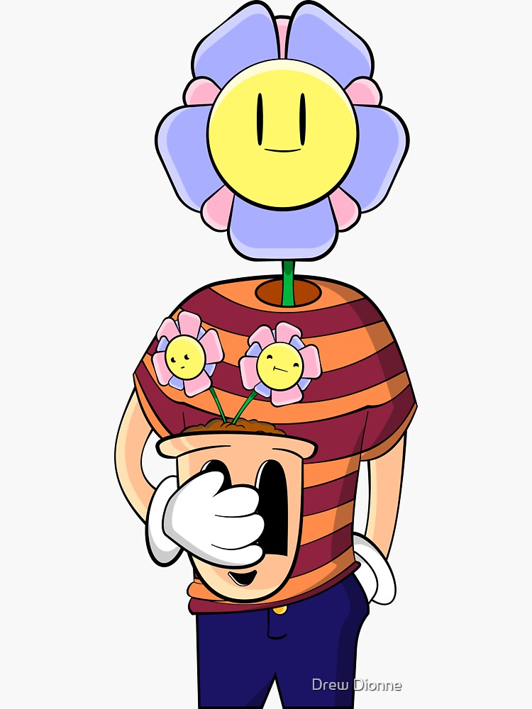 "Flower Guy" Sticker for Sale by adionne3 | Redbubble