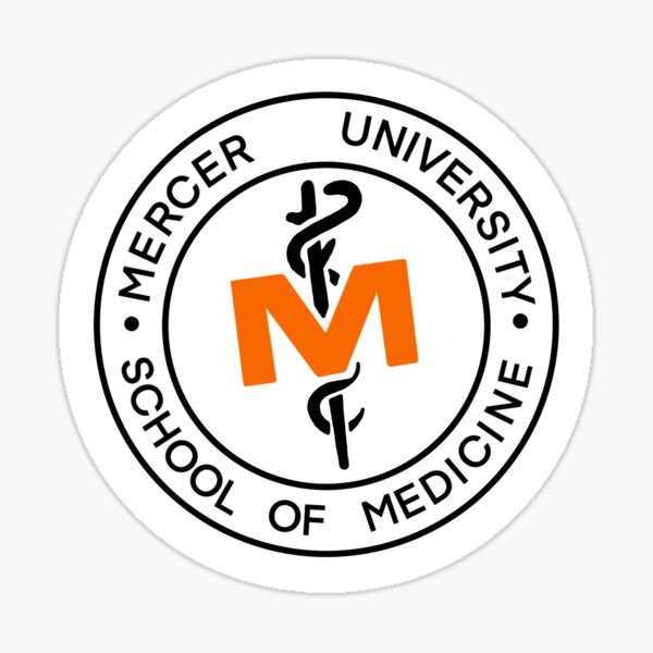 "Mercer University" Sticker for Sale by happilyavery | Redbubble