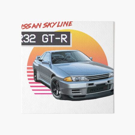 "Nissan Skyline R32 GT-R" Art Board Print by Alex1898 | Redbubble